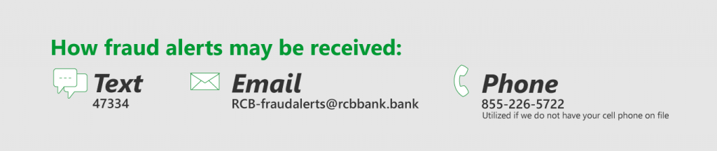 Verify Card Fraud Alerts - RCB Bank