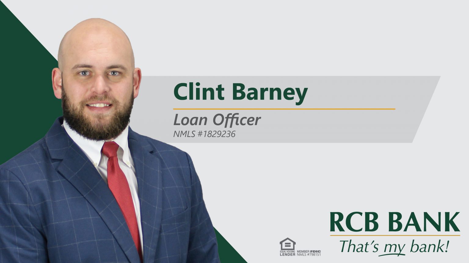 Clint Barney Web Announcement REQ-11915 - RCB Bank